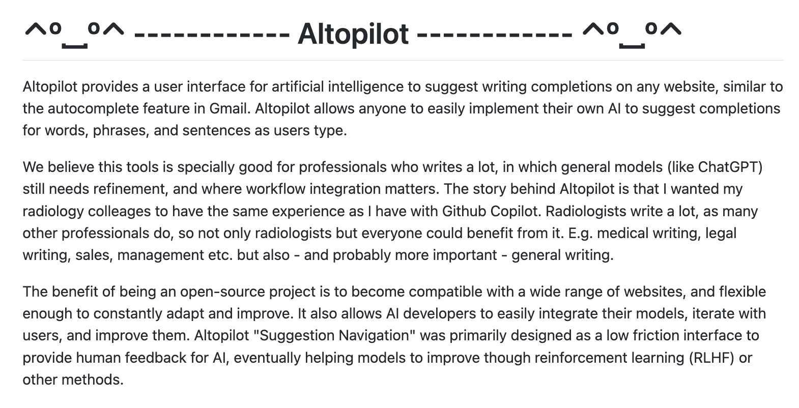 GitHub - edreisMD/Altopilot: Writing assistants for the web