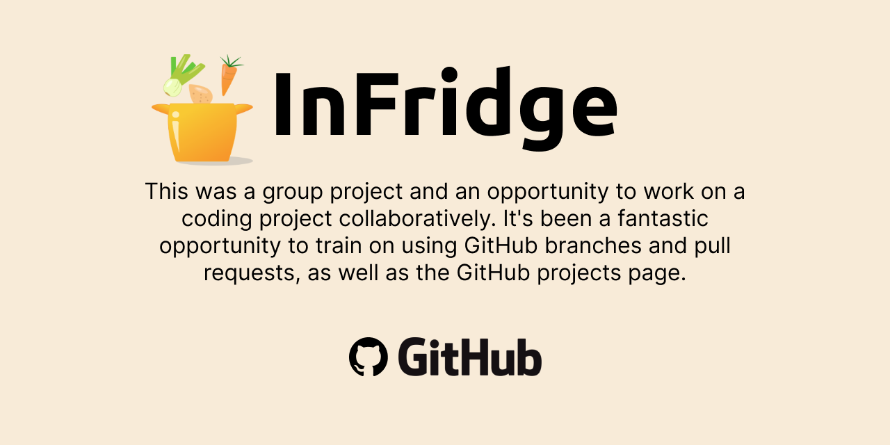 GitHub - NukeTurtle/InFridge: First group project for Edx Frontend Bootcamp