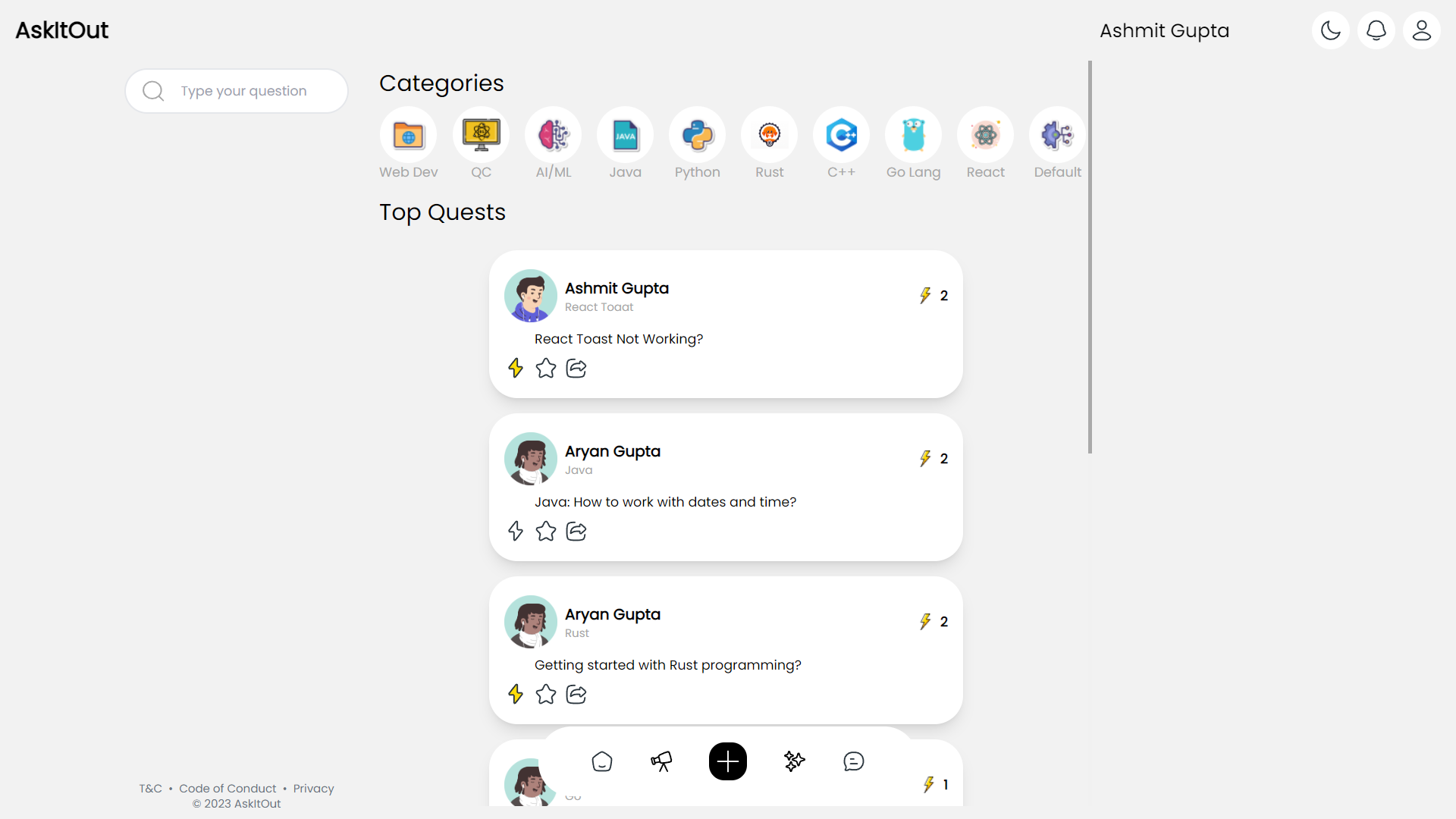 GitHub - devilkiller-ag/AskItOut: A doubt sharing website for educational institutions where ...