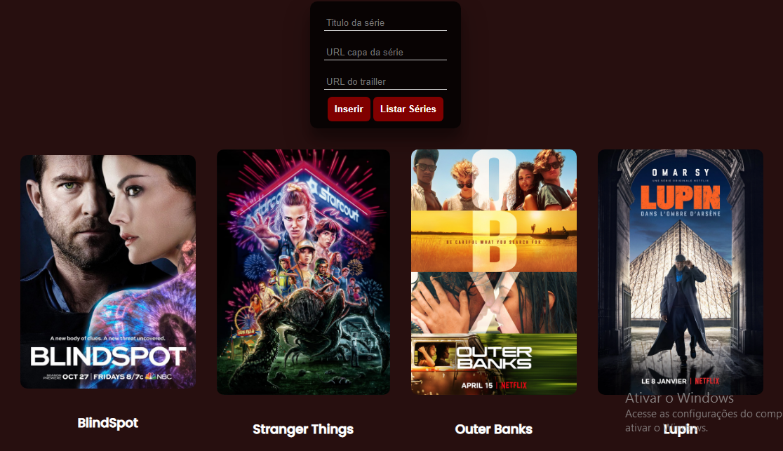GitHub - anaclrra/Catalogo-Series: Desafio Alura, simulando um catálogo de séries.