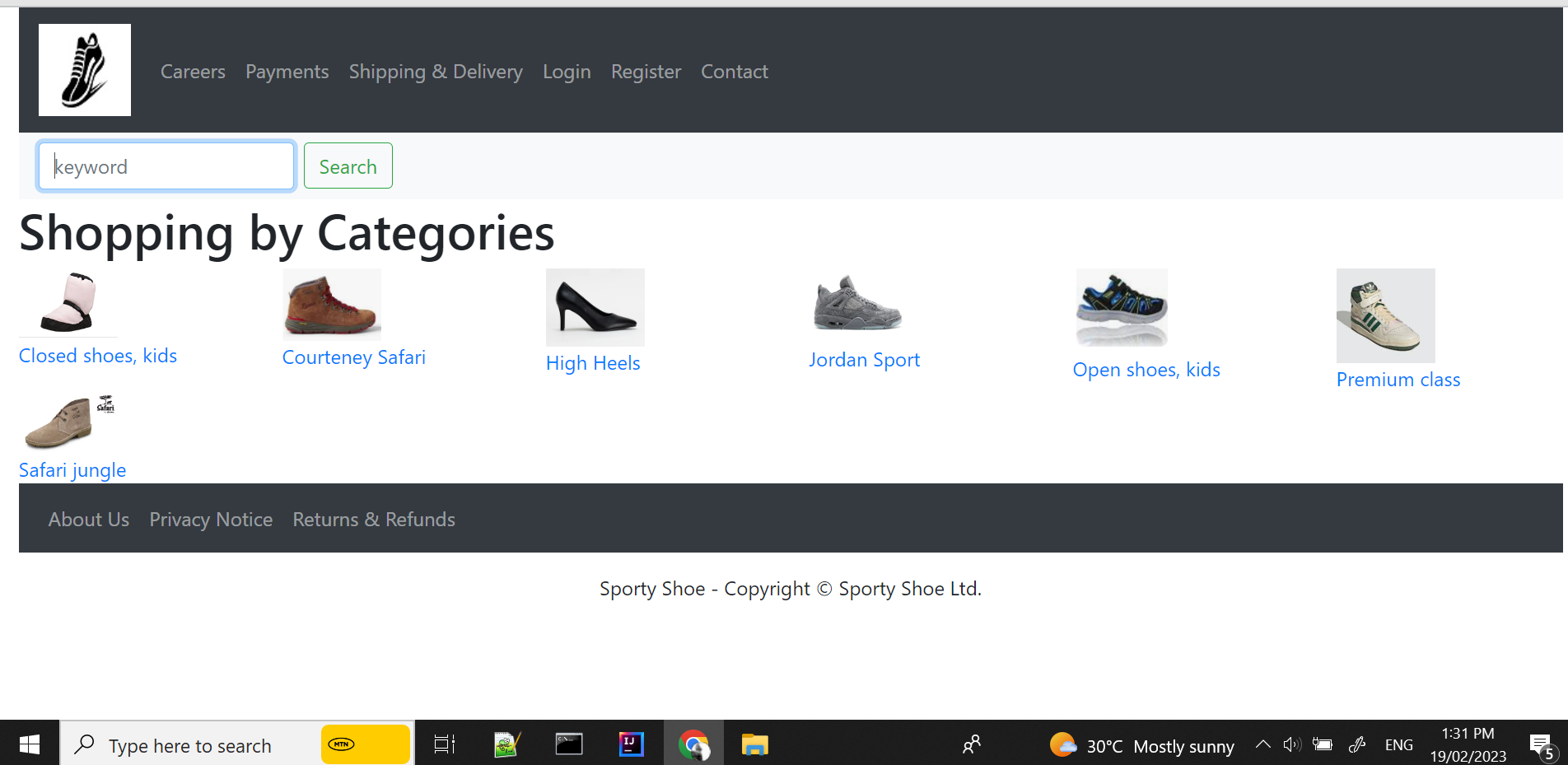 GitHub - dunky-star/e-commerce-sporty-shoe: Simplilearn Java Boot Camp ...