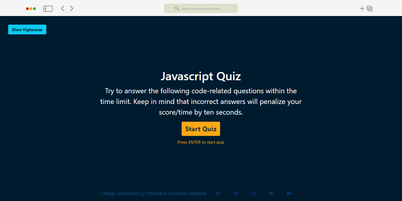 GitHub - FranciscoGtzRodarte/javascript-code-quiz