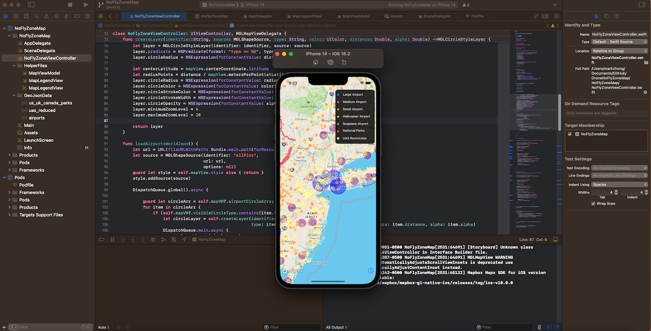 GitHub - markzhong88/DroneNoFlyZoneMap: Drone No Fly Zone Map