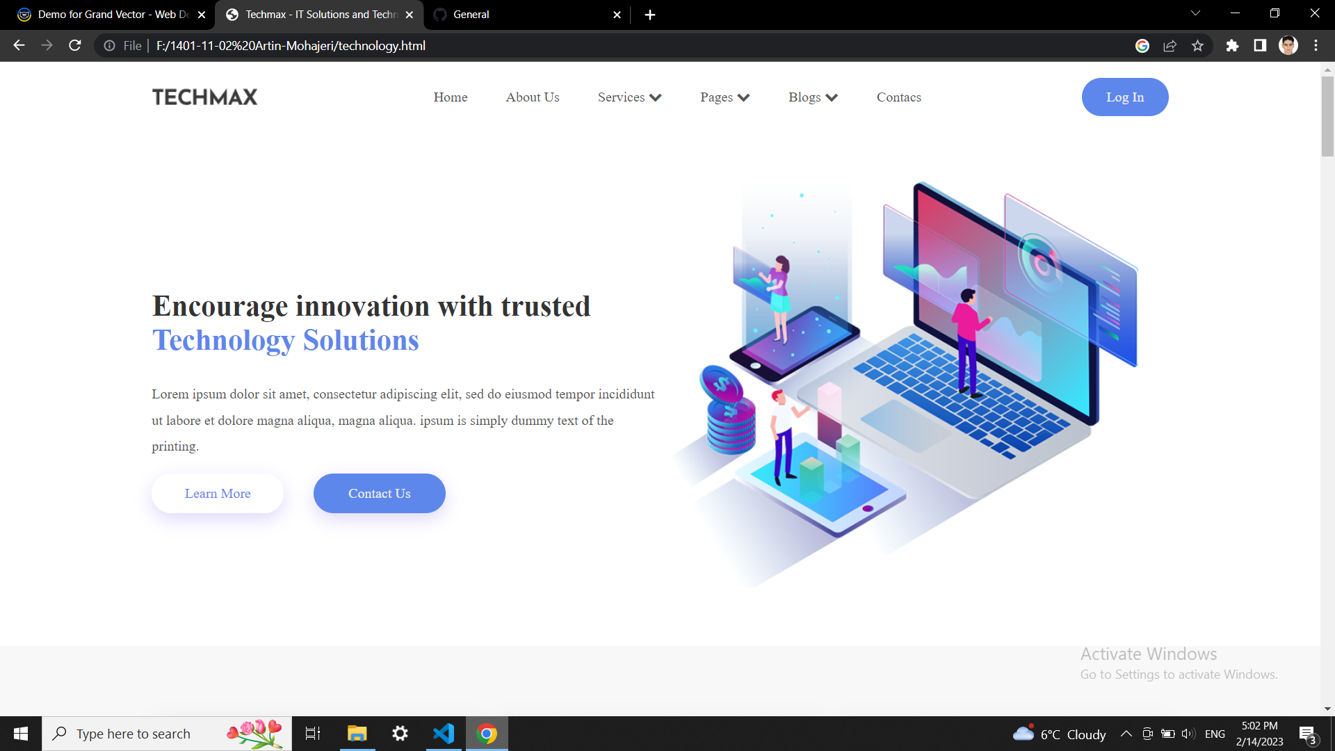 GitHub - artinmohajeri/Technology-website