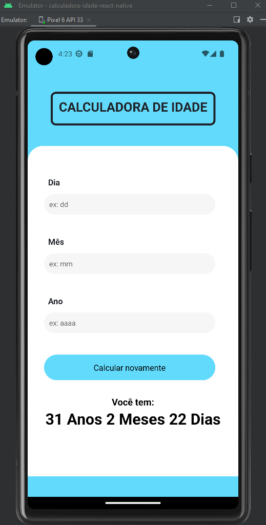 GitHub - medeirosnvk/calculadora-idade-react-native