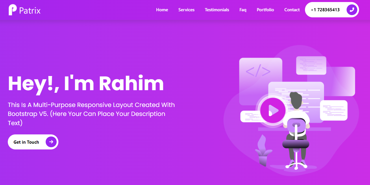 Github Rahimsultan Service Website Using Html Scss Bootstrap Service Website Created Using