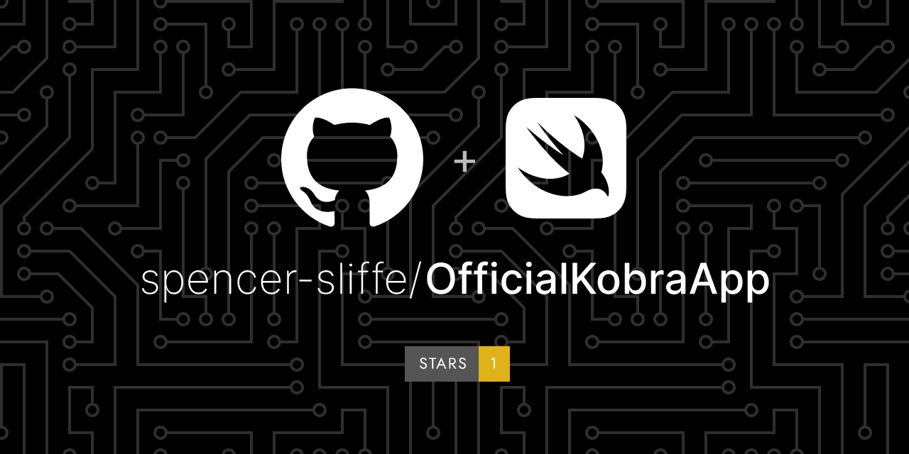 GitHub - spencer-sliffe/OfficialKobraApp: Version Control for iOS mobile app counterpart of ...