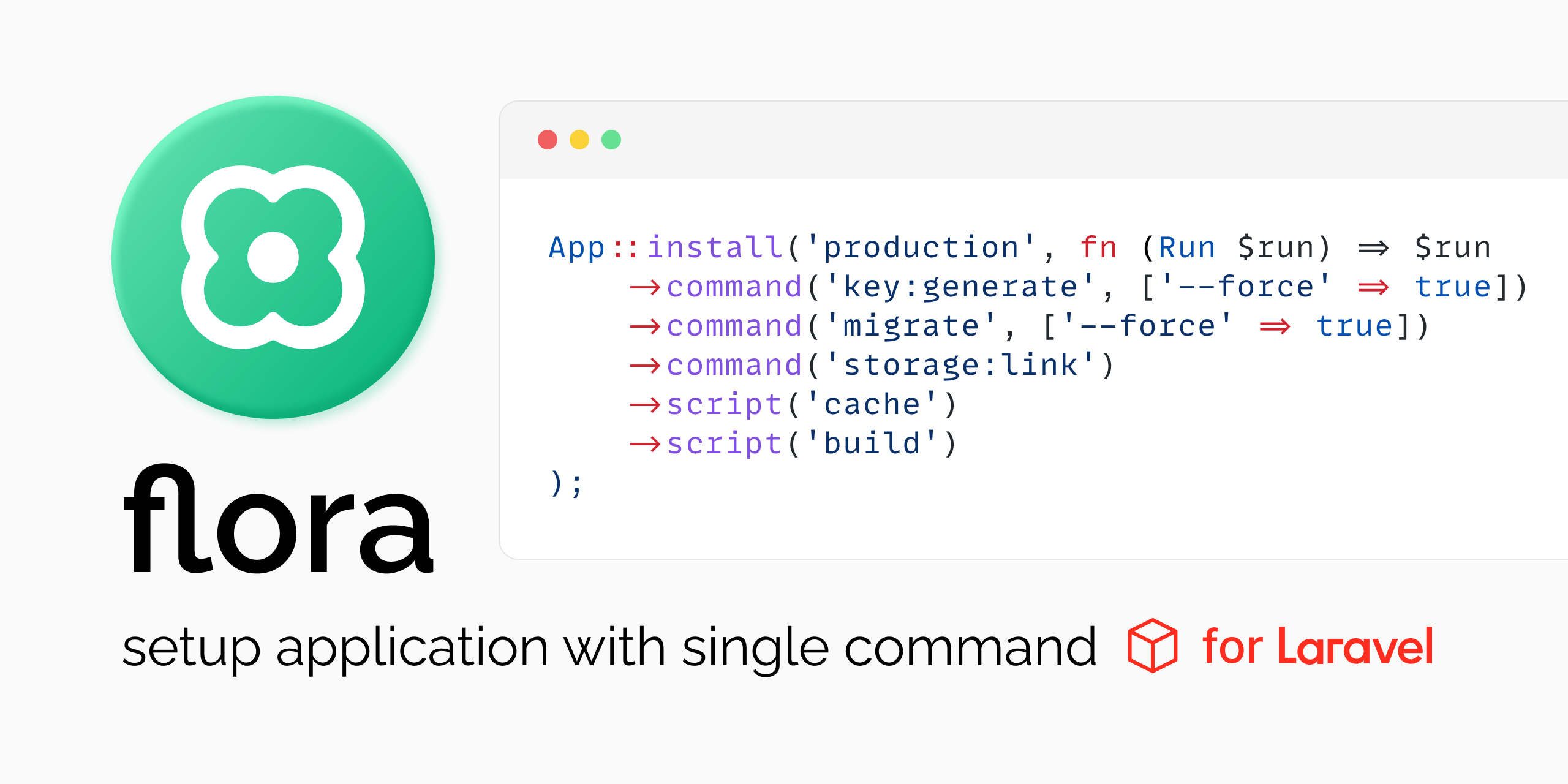 Github Qrutolaravel Flora Install And Update Laravel Application With Single Command
