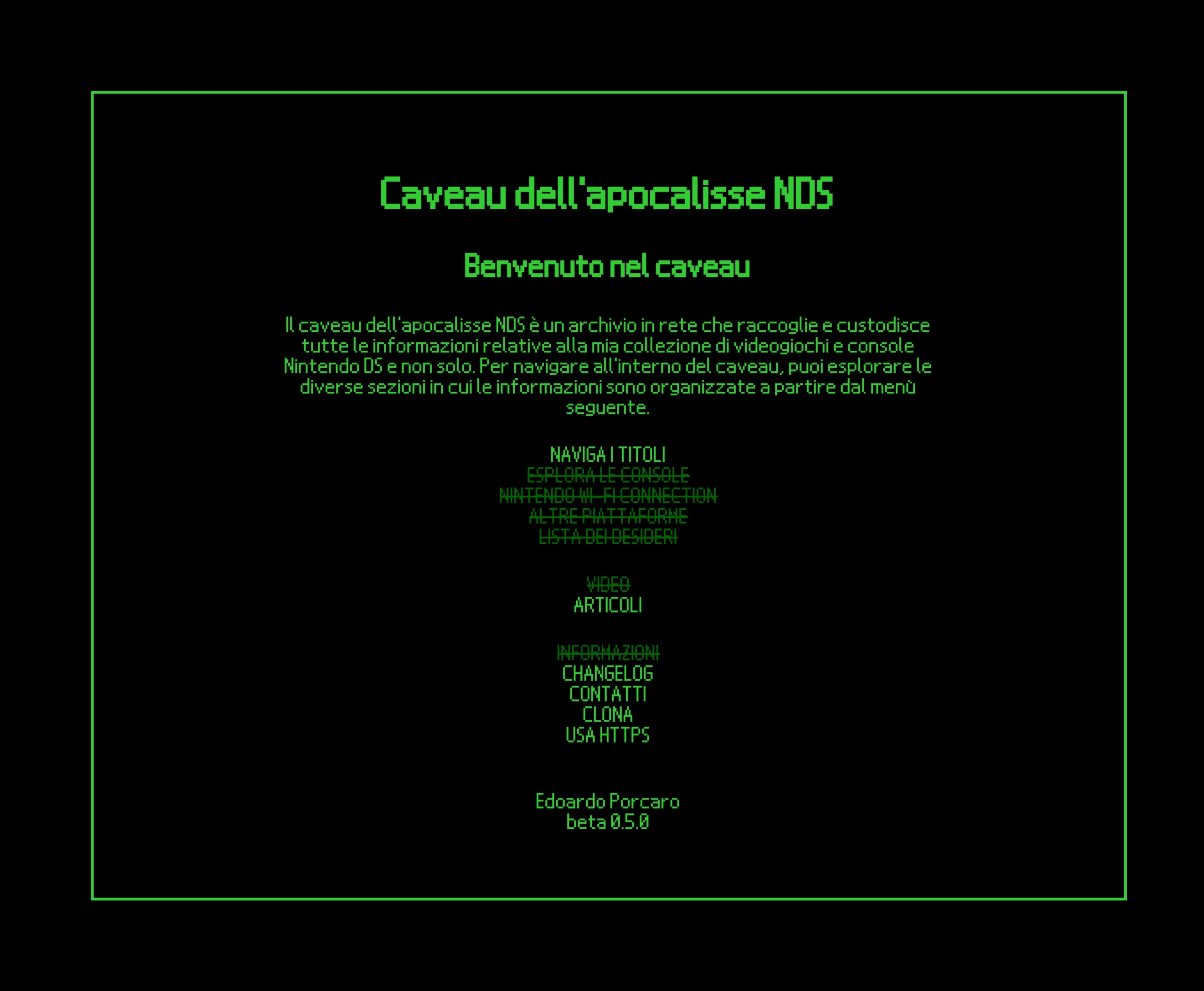 GitHub - EdoardoPorcaro/Caveau-dell-apocalisse-NDS: Repository GitHub del caveau dell'apocalisse ...