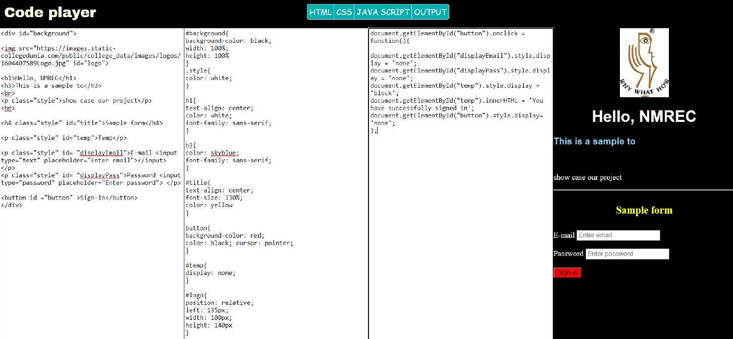 GitHub - Snoozelemon/Online-Compiler: It is an online website where you can code HTML, CSS & JS ...