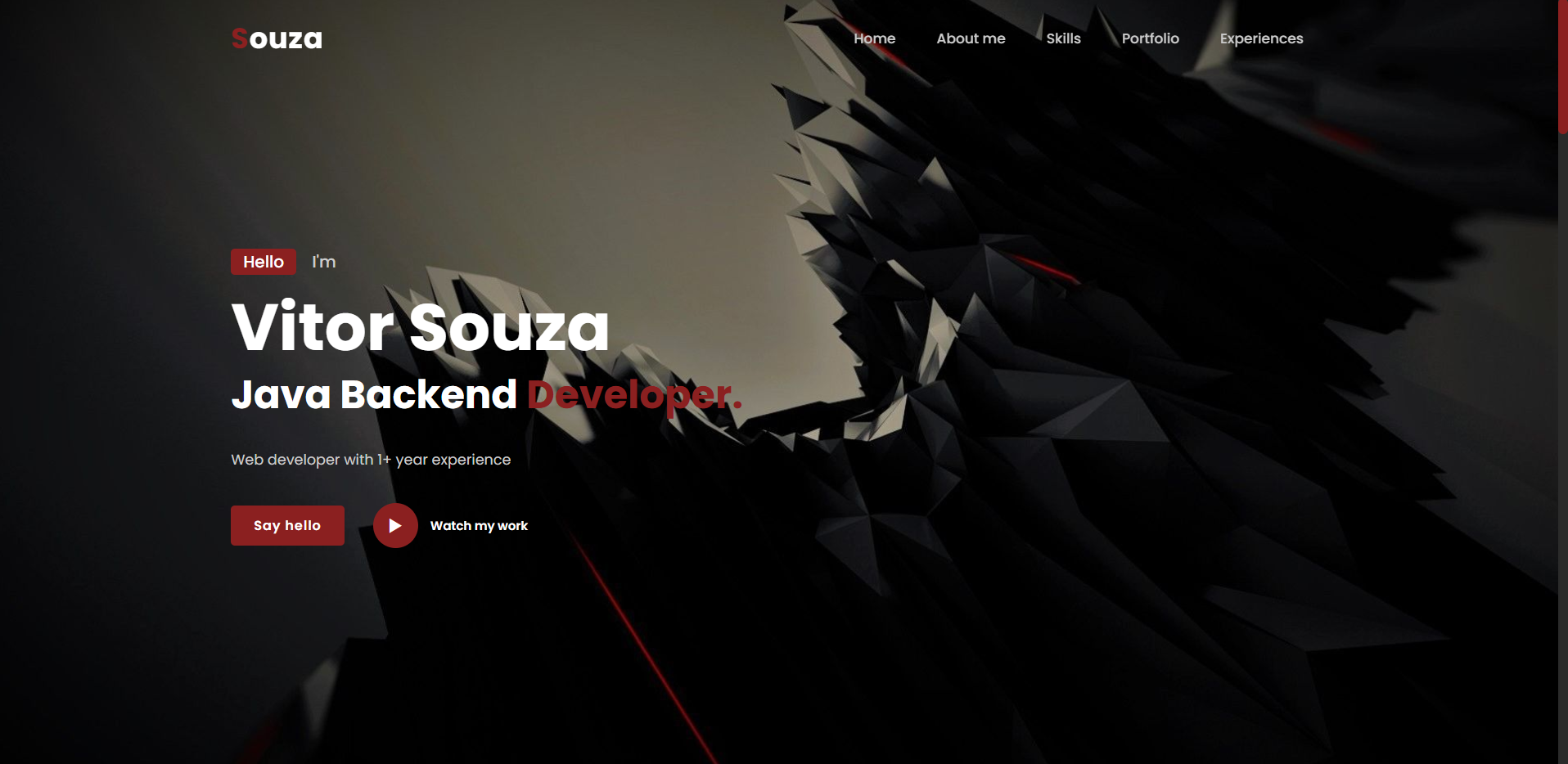 GitHub - vsouzx/portfolio2.0: Novo portfolio, com um design mais clean e interativo e com os ...
