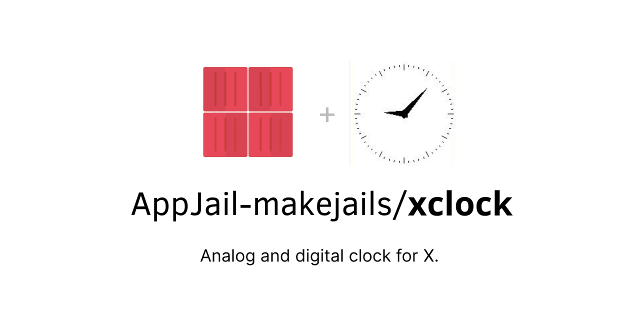 GitHub - AppJail-makejails/xclock: Analog and digital clock for X.