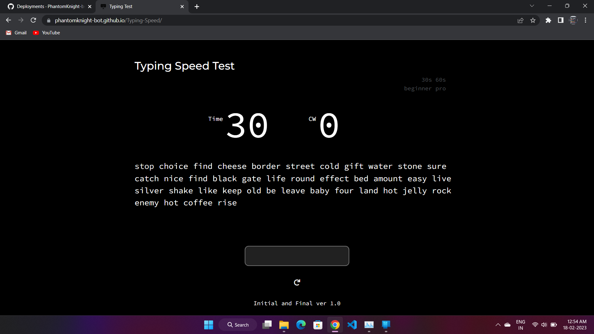 Github Phantomknight Bottyping Speed 