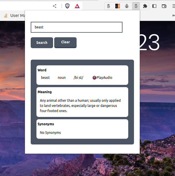 Github Manishya1669dictionaryextension I Have Create A Extension To Search Word Instantly 