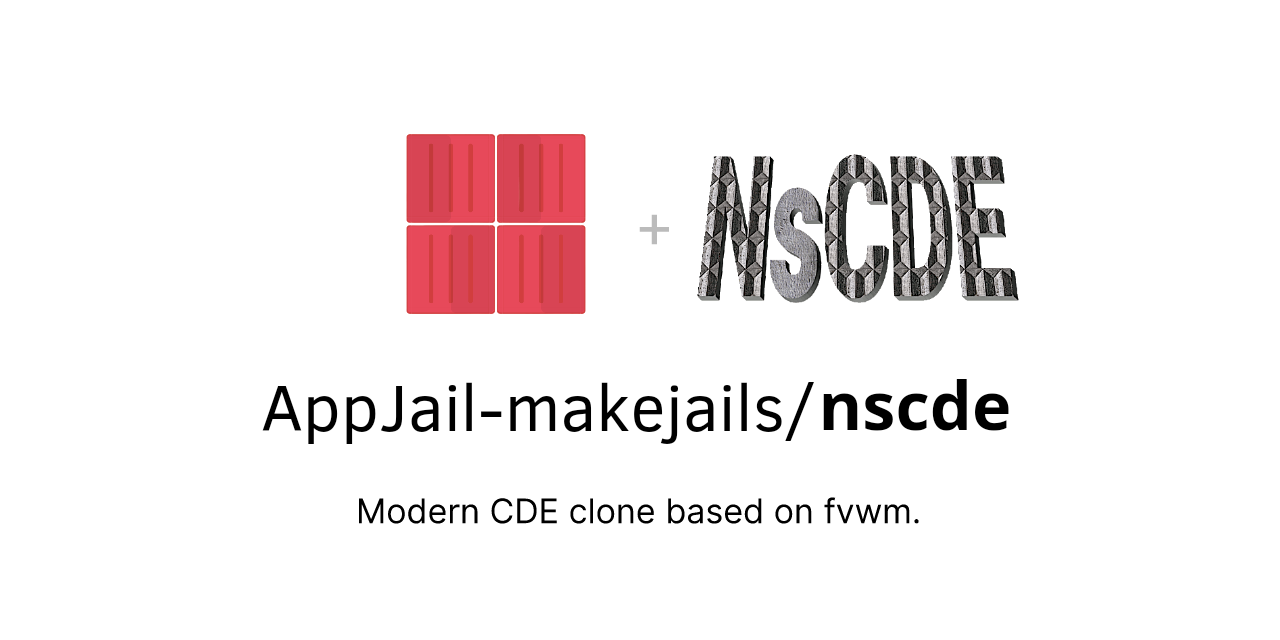 GitHub - AppJail-makejails/nscde: Modern CDE clone based on fvwm.