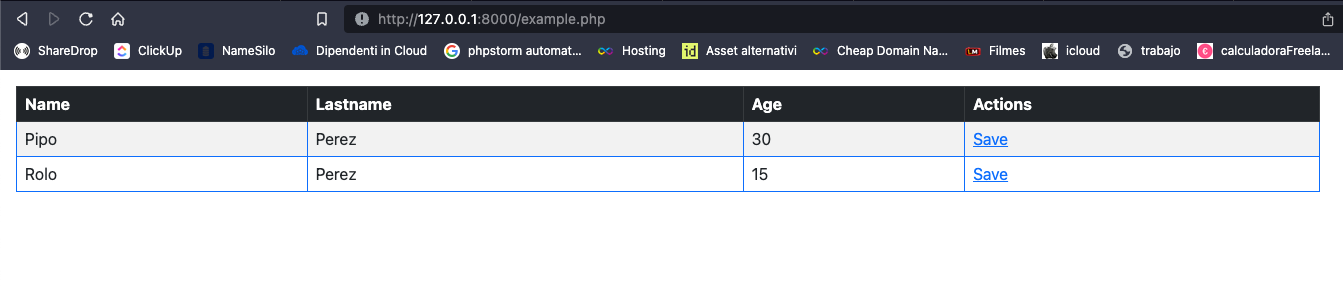 GitHub - cbatista8a/phptable: Simple Table Builder for php - Framework ...