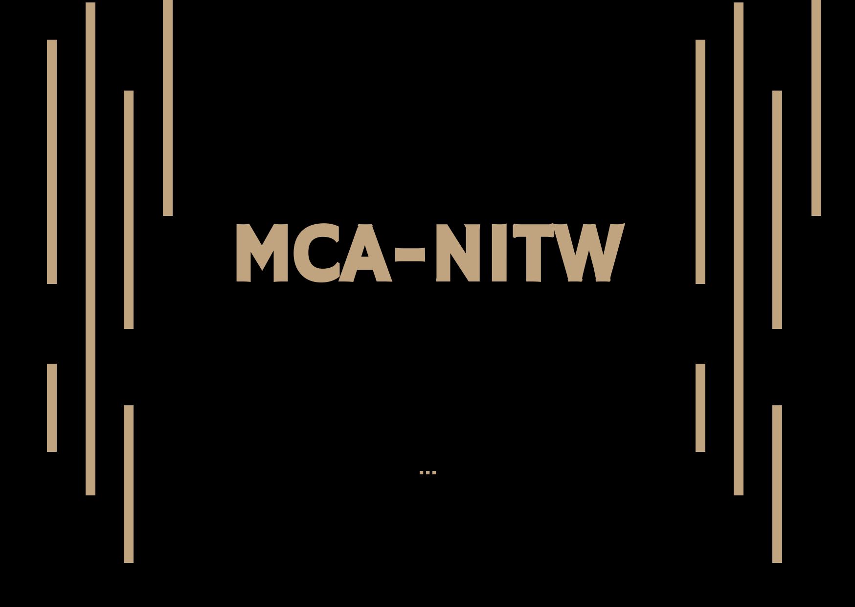 GitHub - MCA-NITW/mca_nitw: MCA Course Website