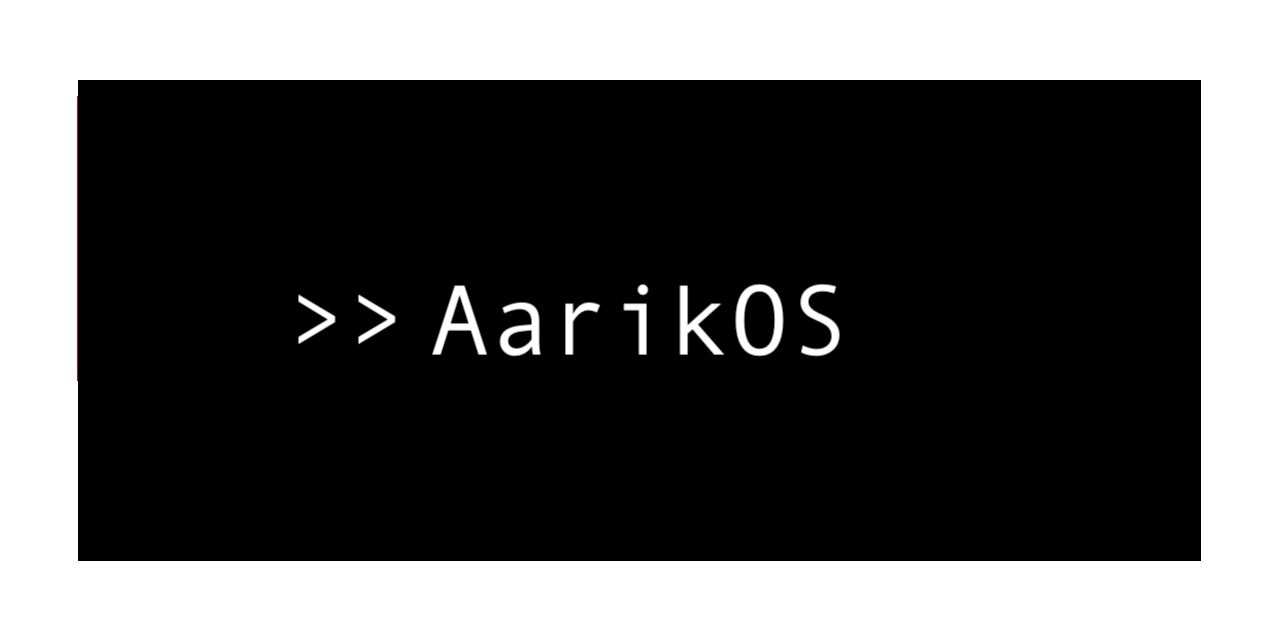 GitHub - aarikpokras/aarikos: A non-graphical operating system.