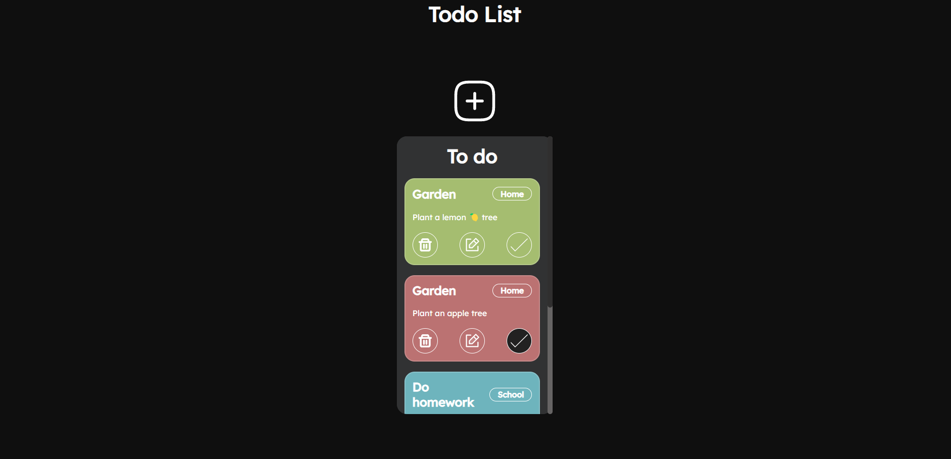 Github Nicopieroatodo List App A Todo List App Made With Html Css And Java Script