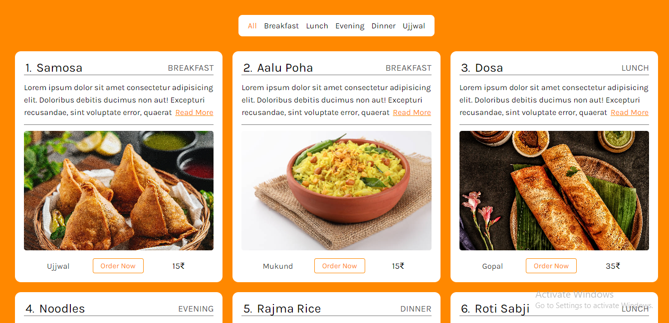 GitHub - ujjwalpanchware/restaurant: Frontend Restaurant website