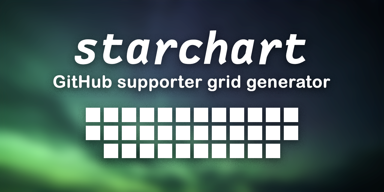 GitHub - donuts-are-good/starchart: github supporter grid generator