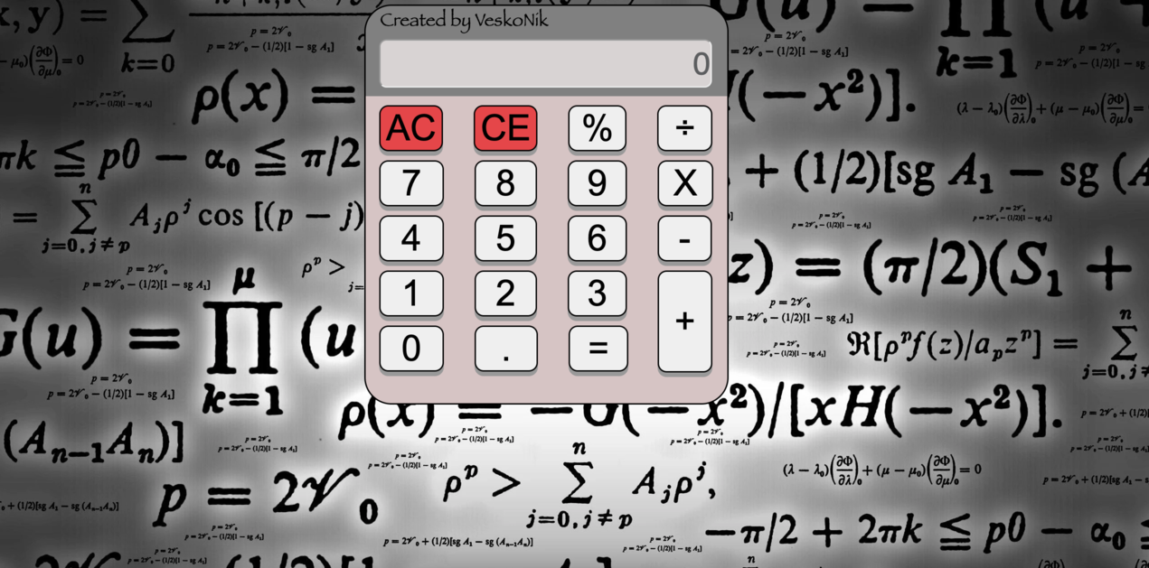 GitHub - VeskoNik/Calculator: Calculator, same functions like iOS calculator. except CE button ...