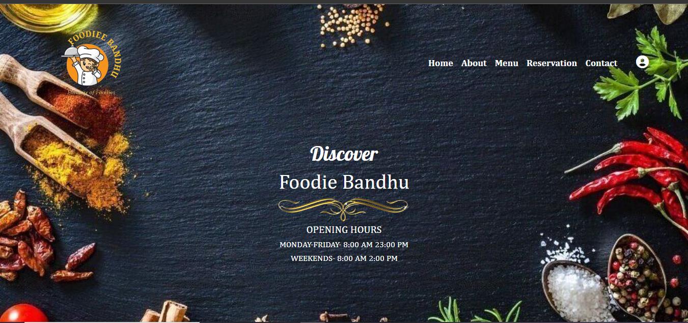 GitHub - kahkasha17/Foodie-Bandhu: It is web project based on online restaurant management ...