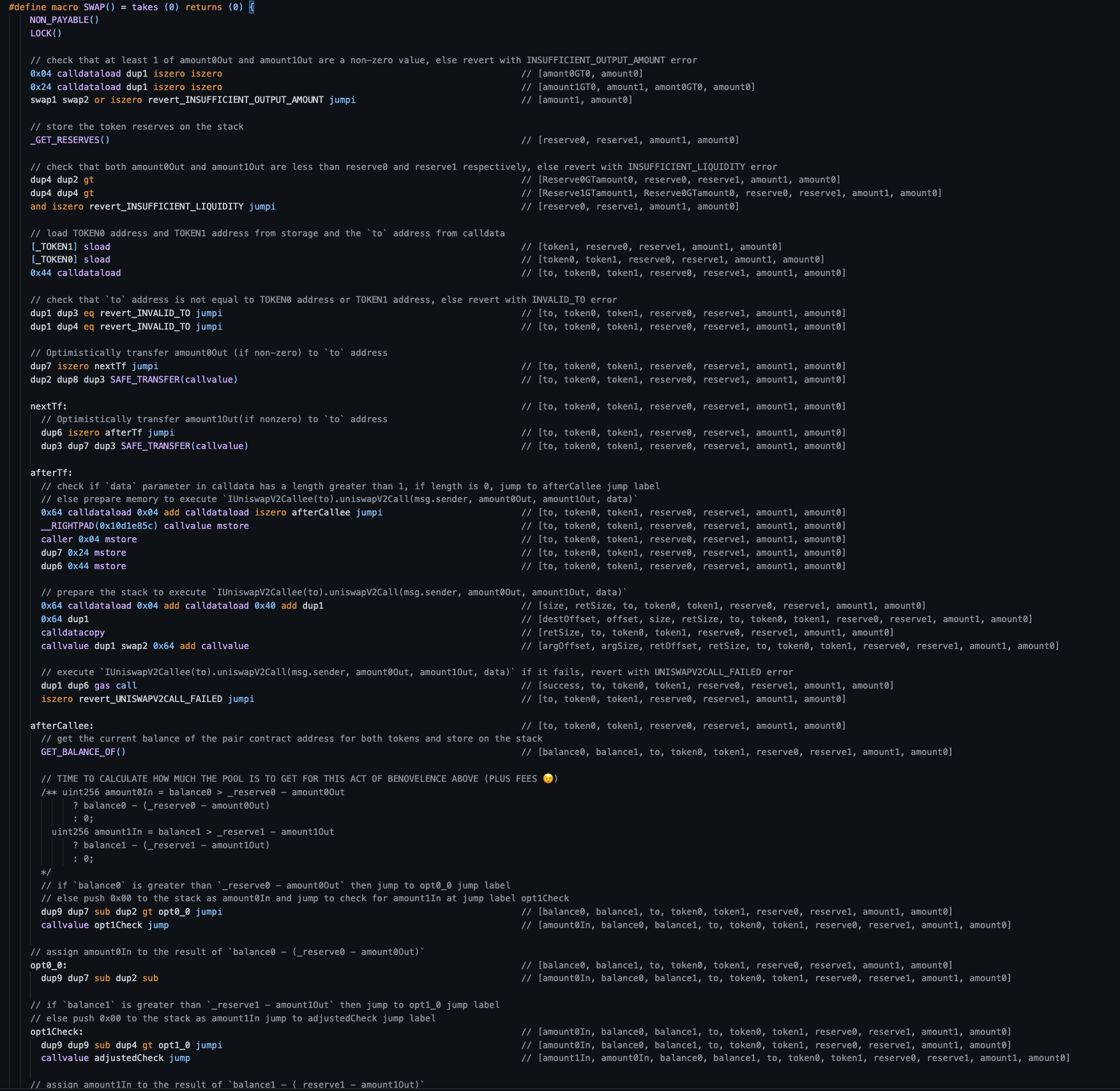 Github Amadimichaeluniswapv2 Huff Optimised Uniswap V2 Contracts Written In Huff Language 