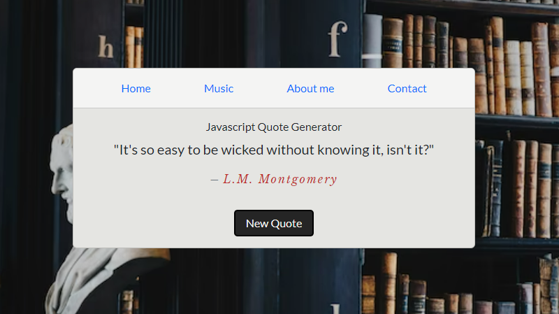 GitHub - Mati-to/Quote-generator: Ask for a random quote by clicking a ...