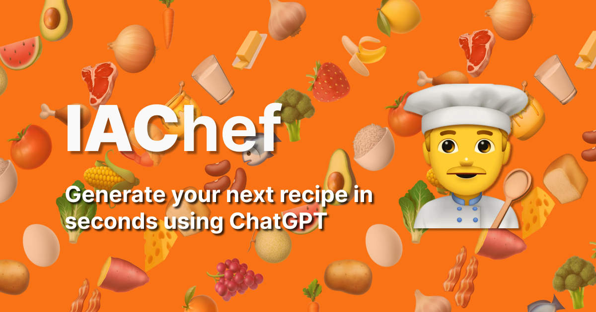 GitHub - danieljpgo/iachef: 👨‍🍳 your personal chef power by ChatGPT