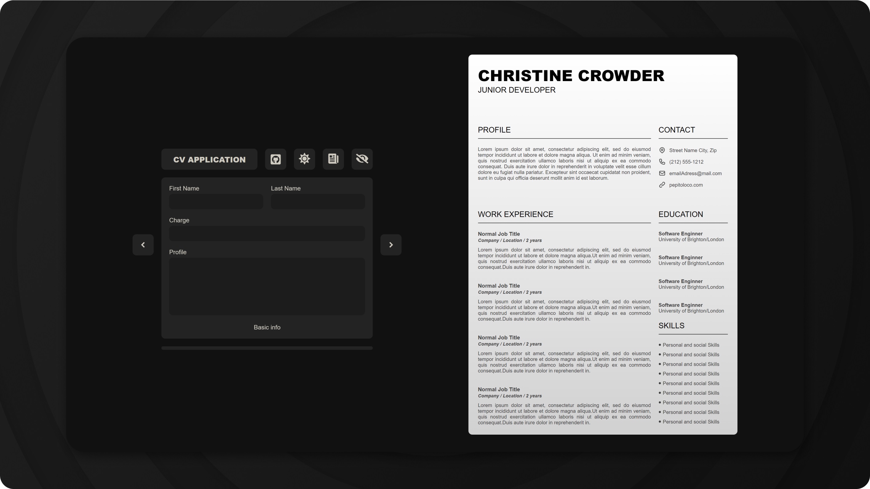 Github Apheiro Cv Application Cv Application