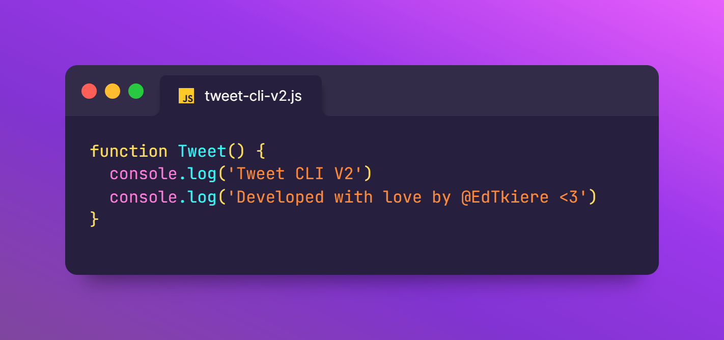 GitHub - EDUJOS/tweet-cli-v2: CLI to publish a Tweet and view public information of some tweets