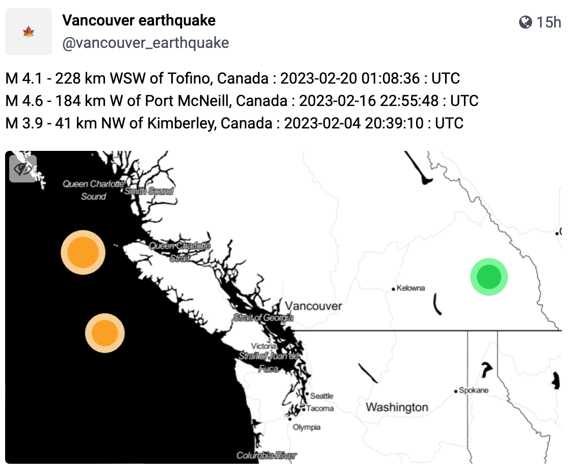 Github Miewliievancouverearthquake Vancouver Earthquake Alert Bot On Mastodon And Twitter 