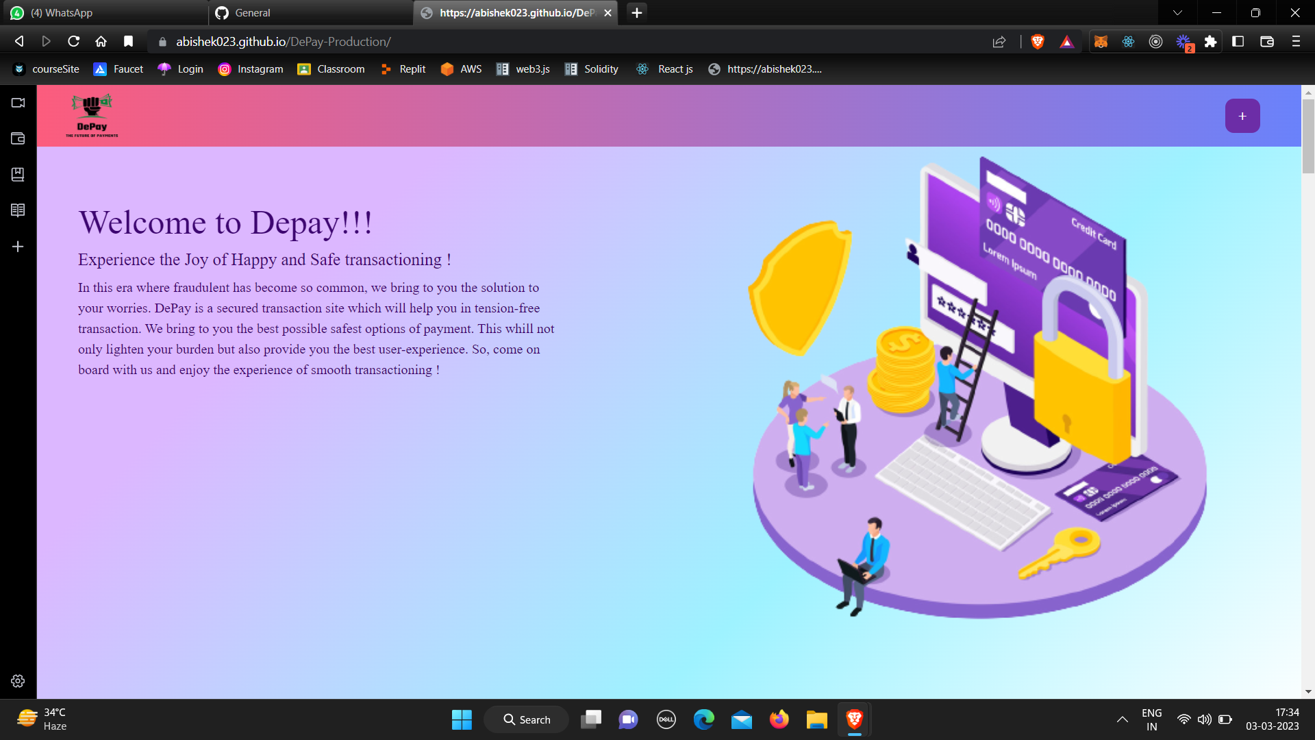 GitHub - abishek023-dev/DePay-Production: DePay is the next step ...
