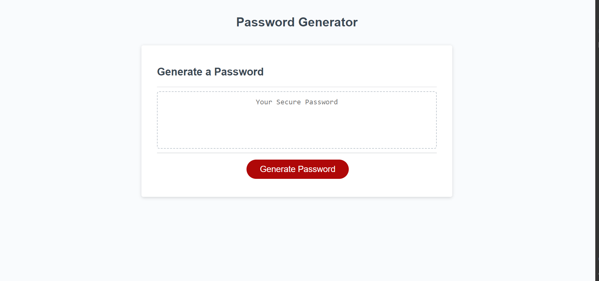 GitHub - thejamesdouglas/Password-Generator