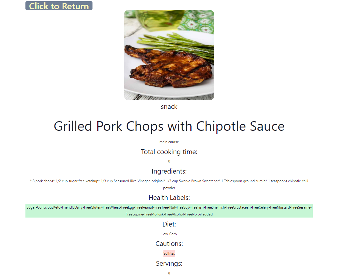 Github Aelyakoubi React Basics Project Front End Recipe Checker