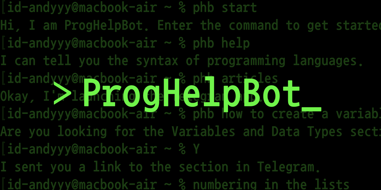 Github Id Andyyyproghelpbot 👨‍💻📚 Telegram Bot With Information About Python Syntax