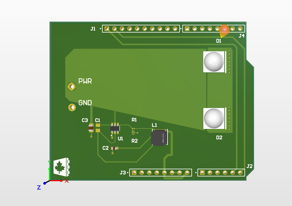 Github Codingm00se Arduino Power Shield 12v To 5v Buck Converter