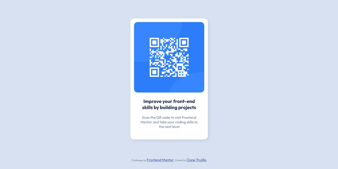 GitHub - cisneConCorbata/frontendMentor-QR