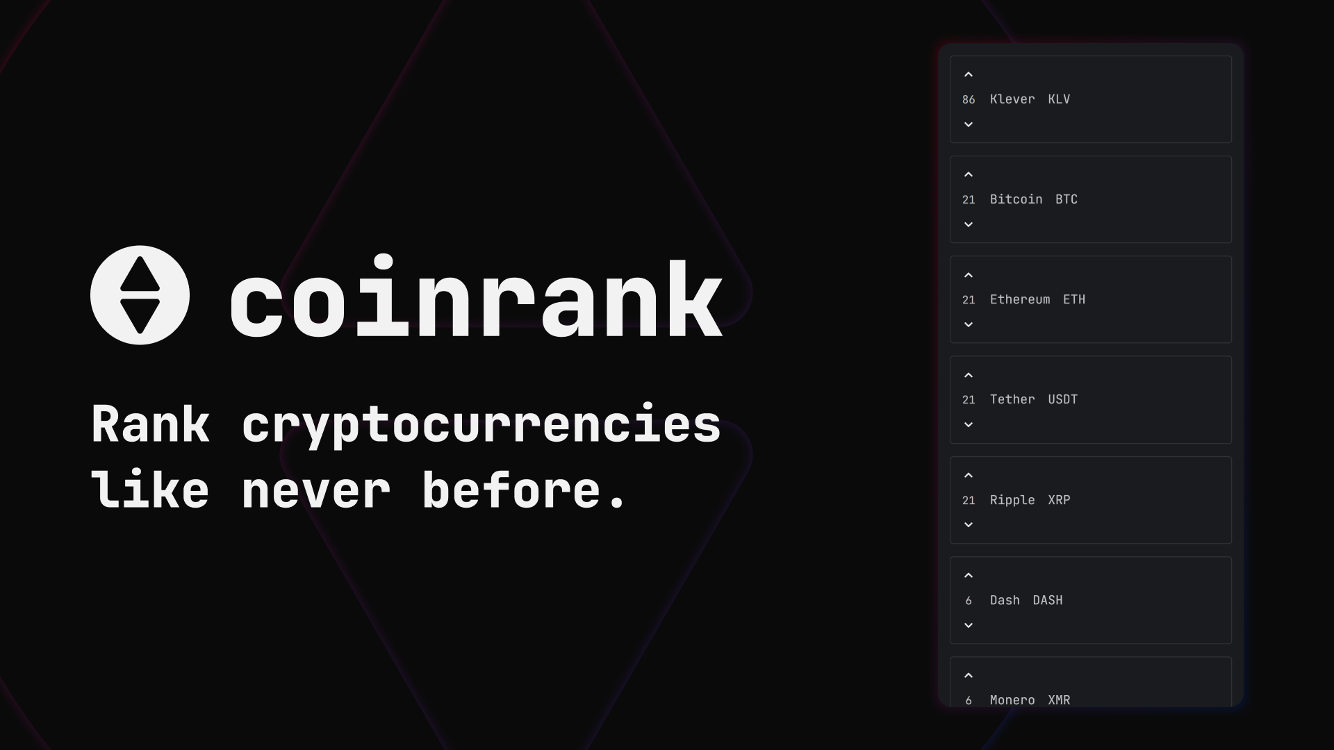 GitHub - peterfritz/coinrank: A powerful tool that allows users to rate and evaluate ...