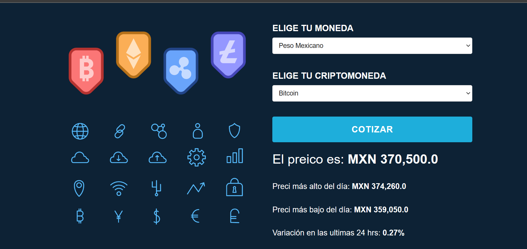 GitHub - zlocker01/Cryptocurrency-Quote: Cotizador de criptomonedas desarrollado en una práctica ...