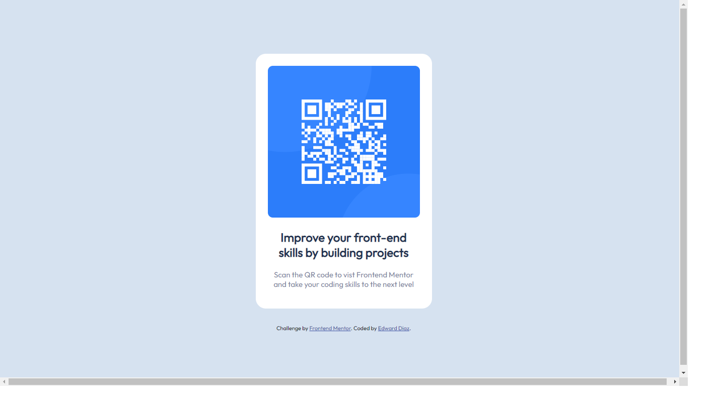 GitHub - ingenieroedward/QR-Code-FrontMentor