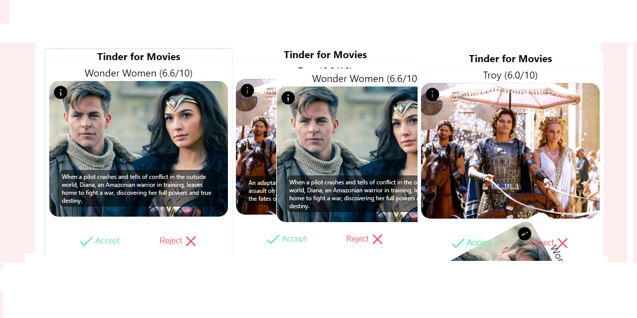 GitHub - artix97/TinderForMovies: Modern Single-Page React Application - Tinder for Movies ...