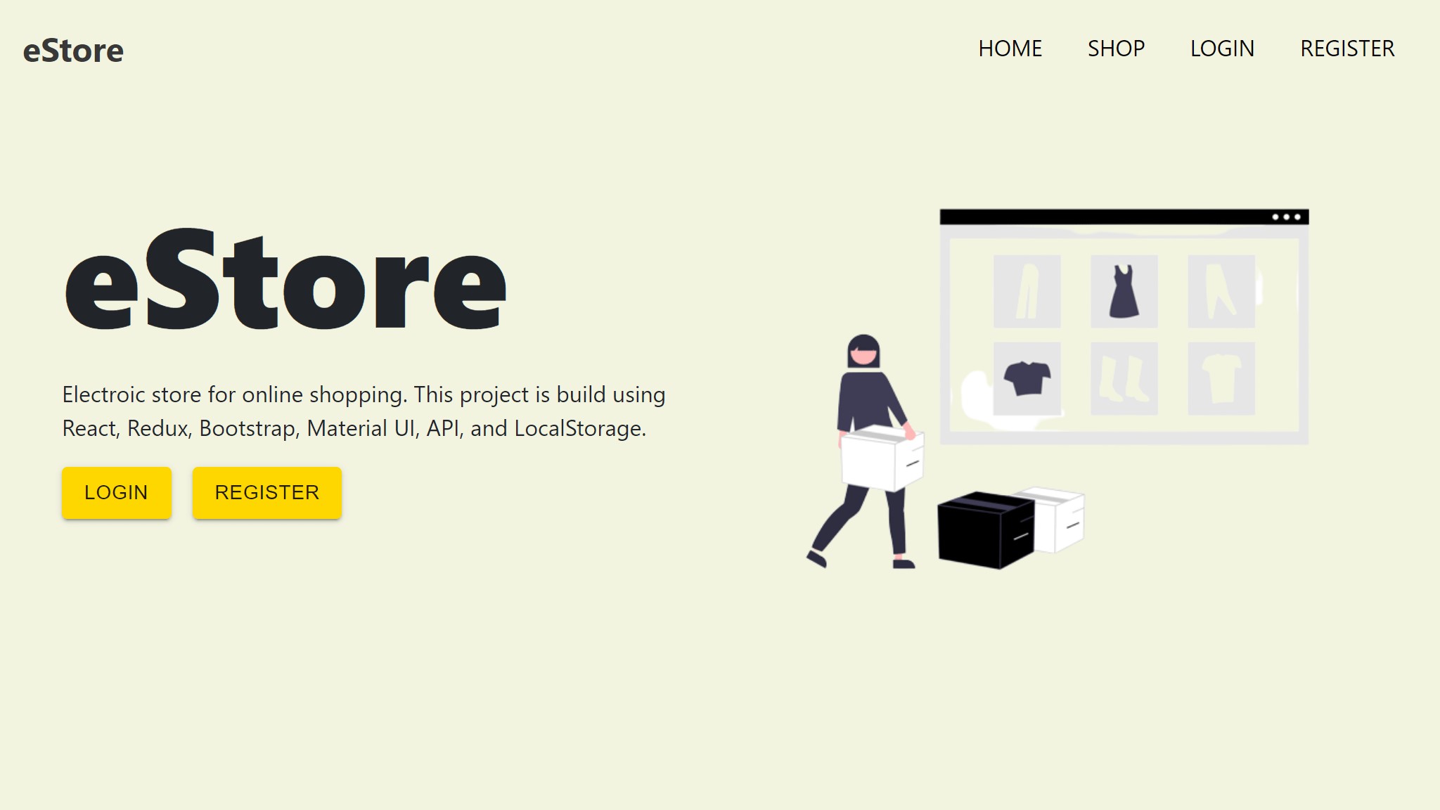 GitHub - itsmdasifraza/estore-react-client: Electroic store for online ...