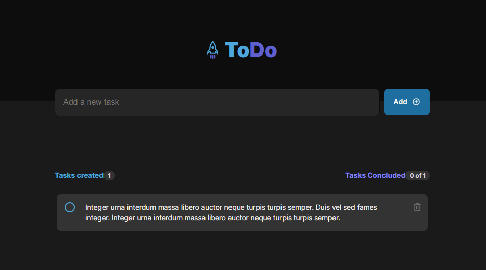 GitHub - drextar25/to-do-list-rocketseat: To-do-list created in ReactJS