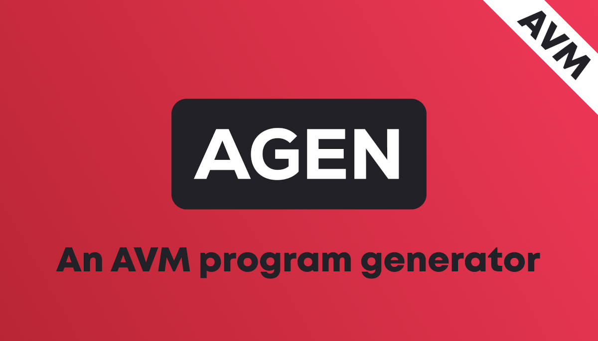 GitHub - avm-collection/agen: An AVM program generator package for Go