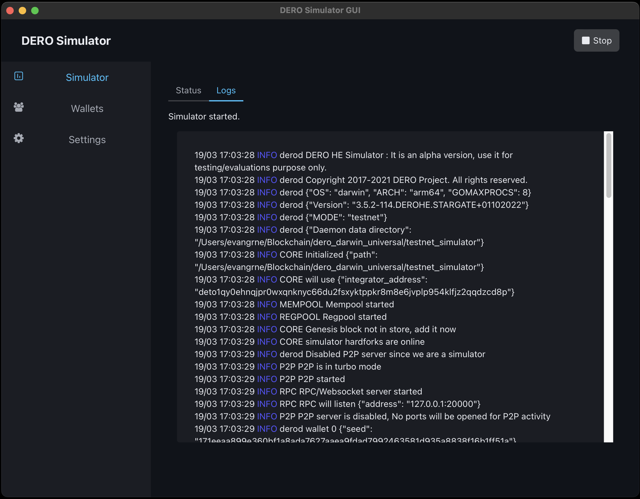 GitHub - DaBisounours/dero-simulator-gui: DERO Simulator wrapper and user interface.