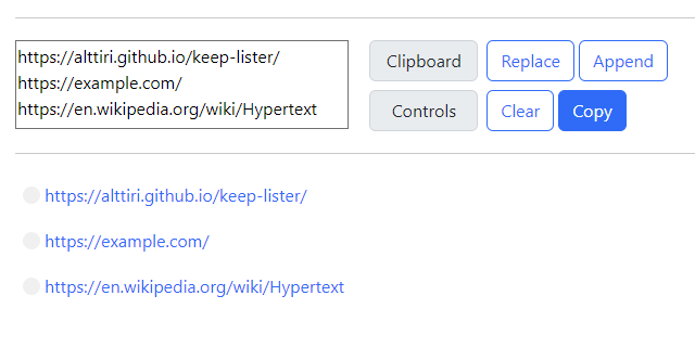 GitHub - AlttiRi/href-lister: Web application to list text URLs as clickable hypertexts. Auto ...