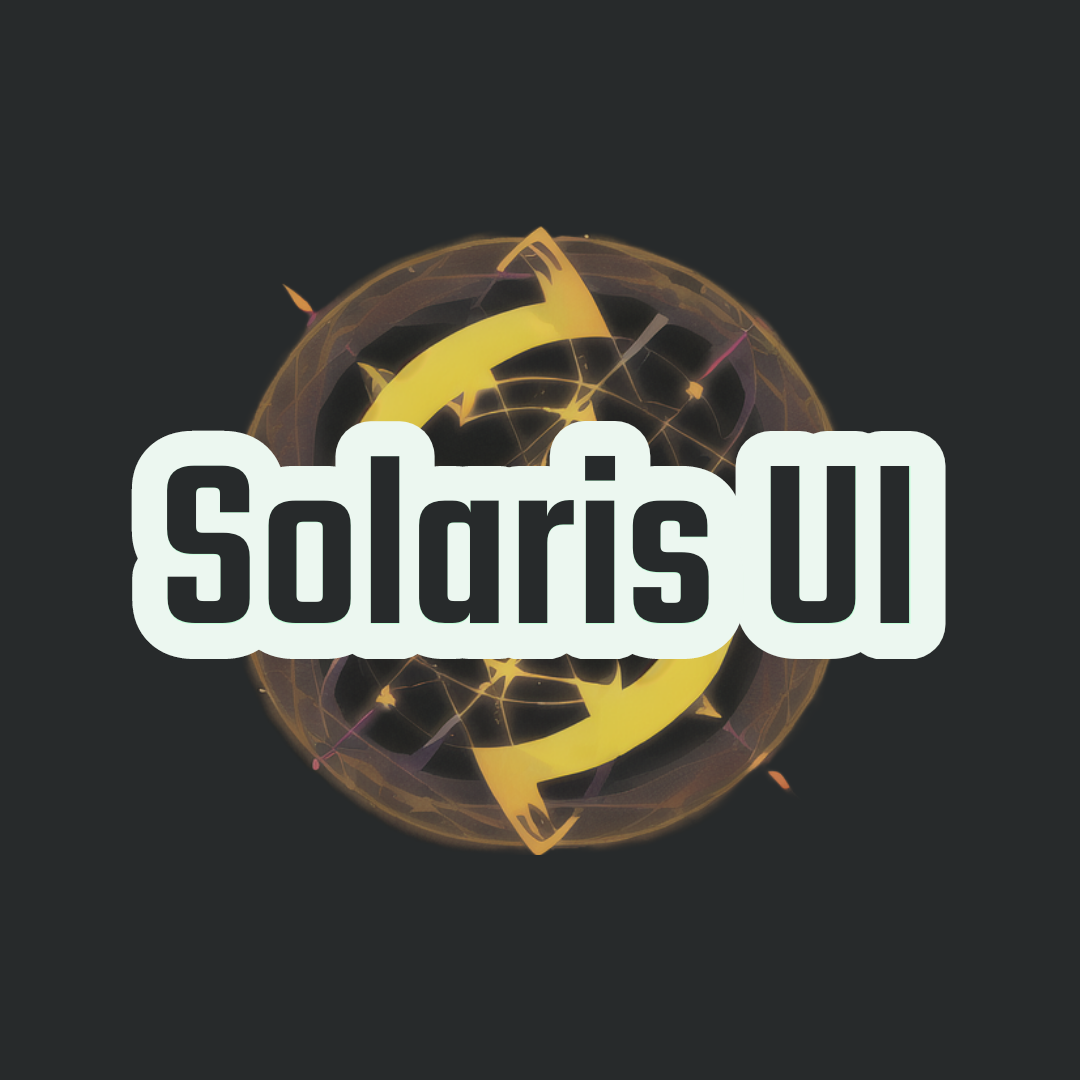 GitHub - SujalChoudhari/SolarisUI: A UI framework to create HTML pages ...