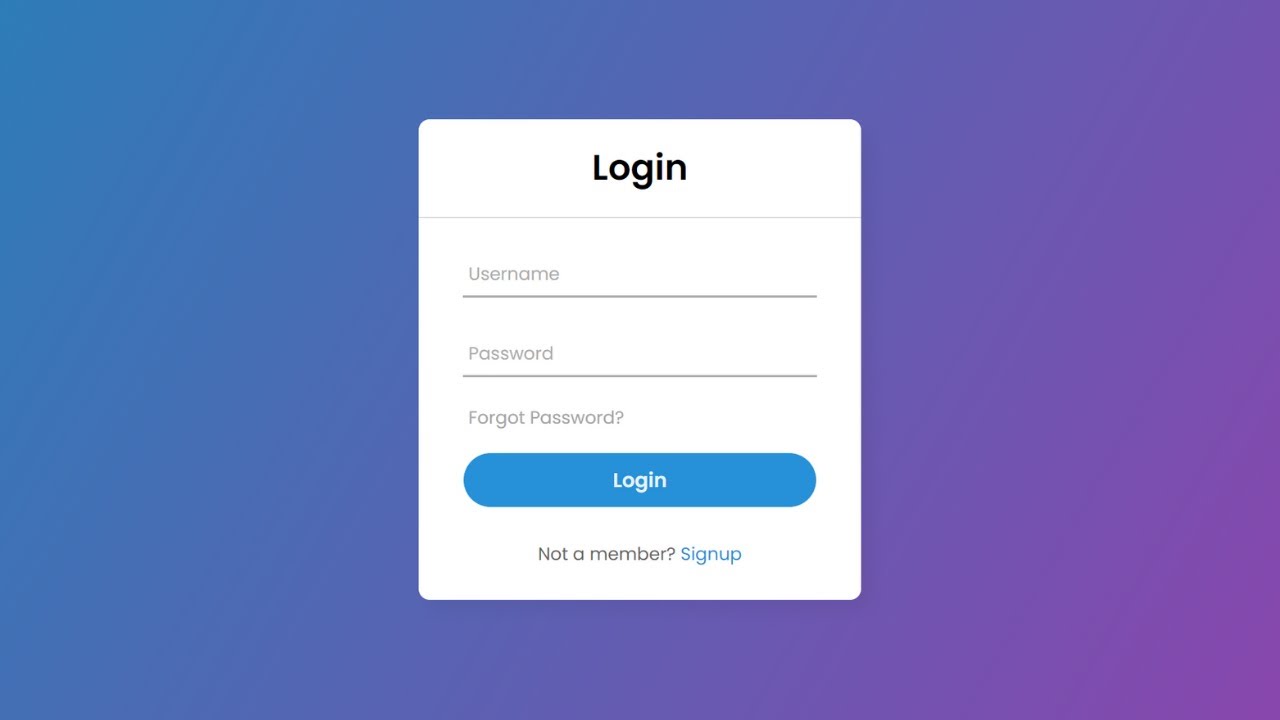 GitHub - sohailburki01/Login-Form: A simple login form implemented in ...